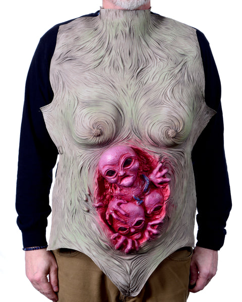 Alien Momma giving birth to baby Aliens monster shirt. - Zagone Studios ...