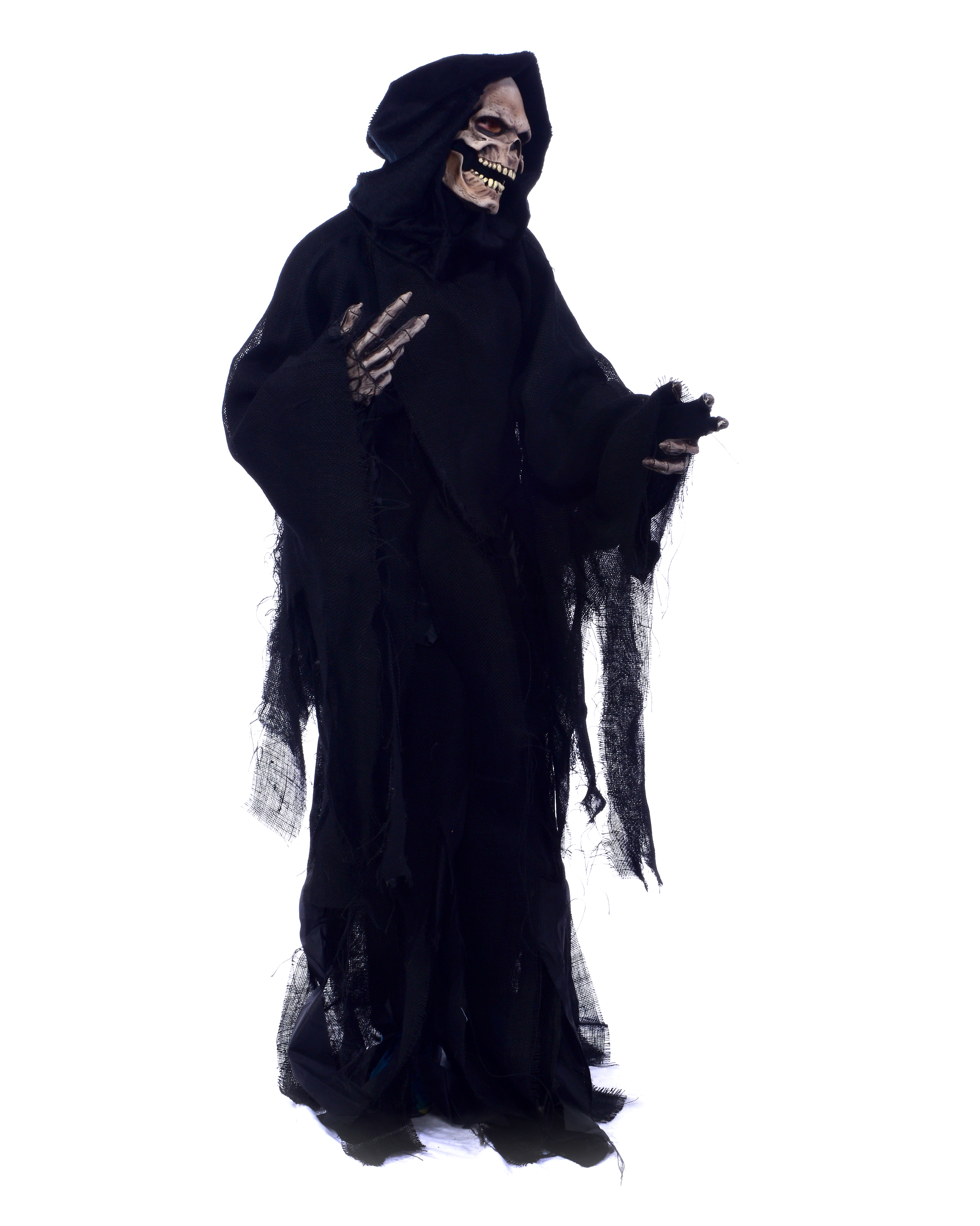 Grim Reaper Costume Kit with Grim Reaper Mask with Plush Hood, Hands a ...