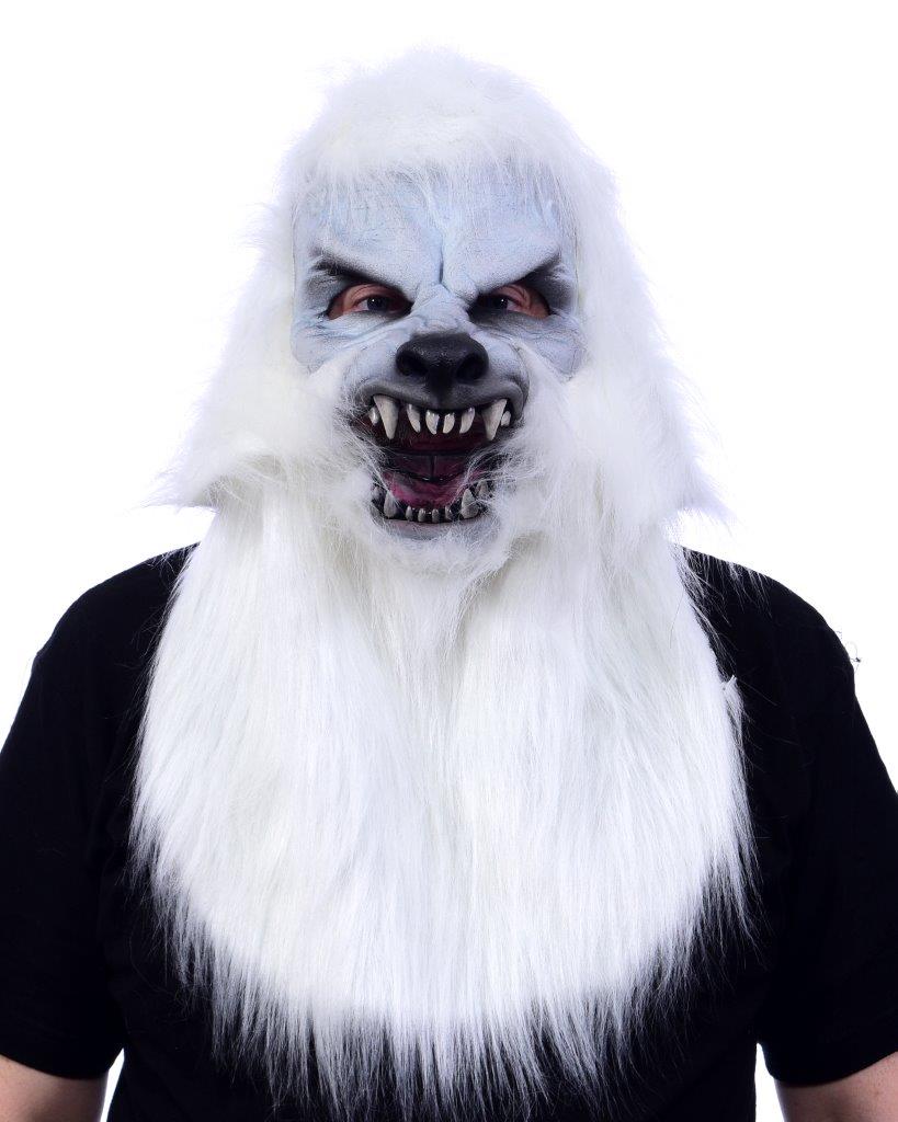 Howler, Great Wolf (White) with attached Collar - Zagone Studios, LLC
