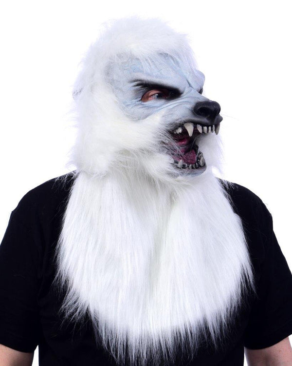 Howler, Great Wolf (White) with attached Collar - Zagone Studios, LLC