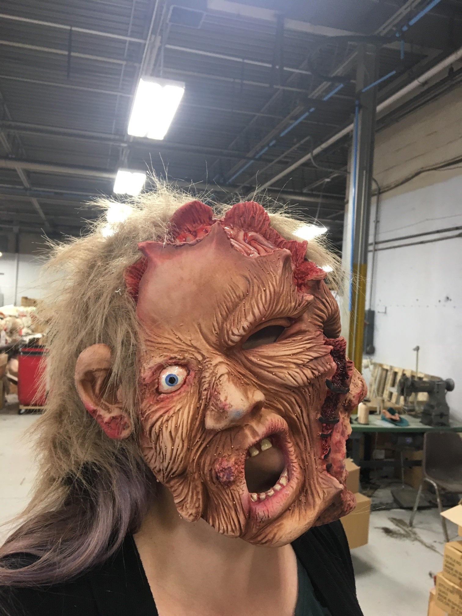 Collector Edition Two Face, Two Tone Latex Face Mask by Be Something S ...