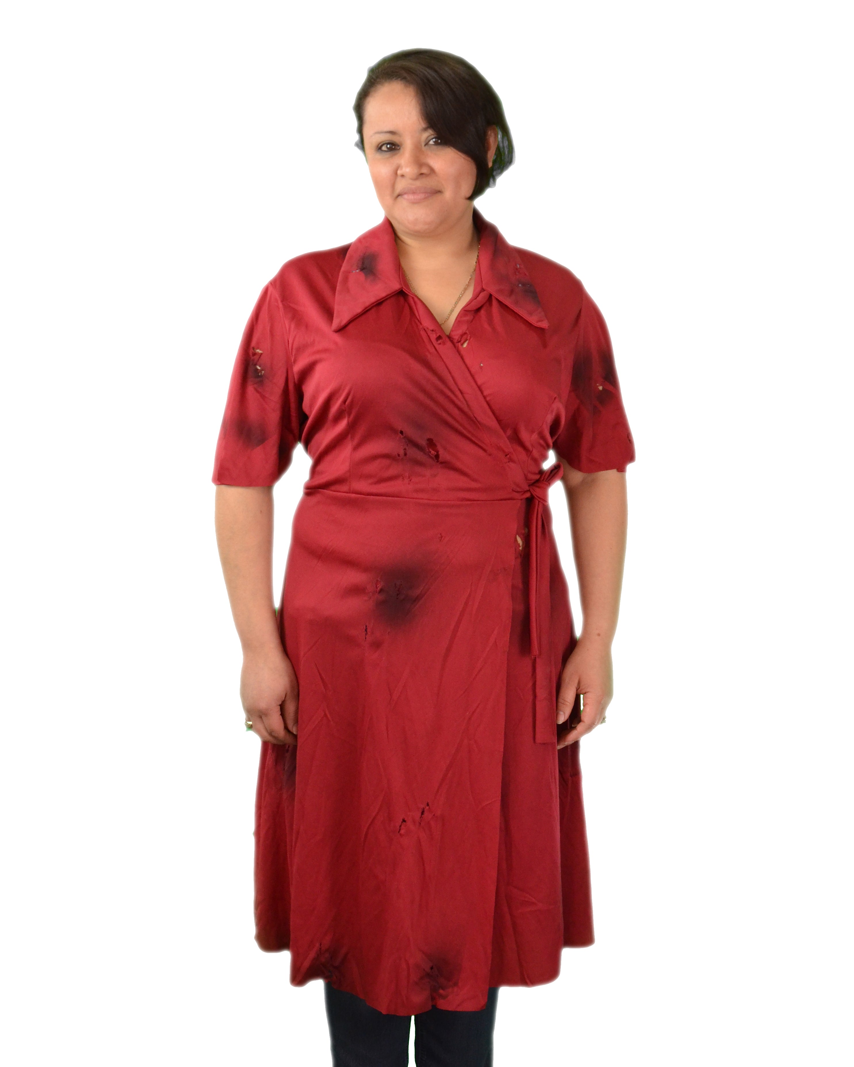 Red Tattered Zagone Studios Zombie Wrap Costume Dress - Zagone Studios, LLC