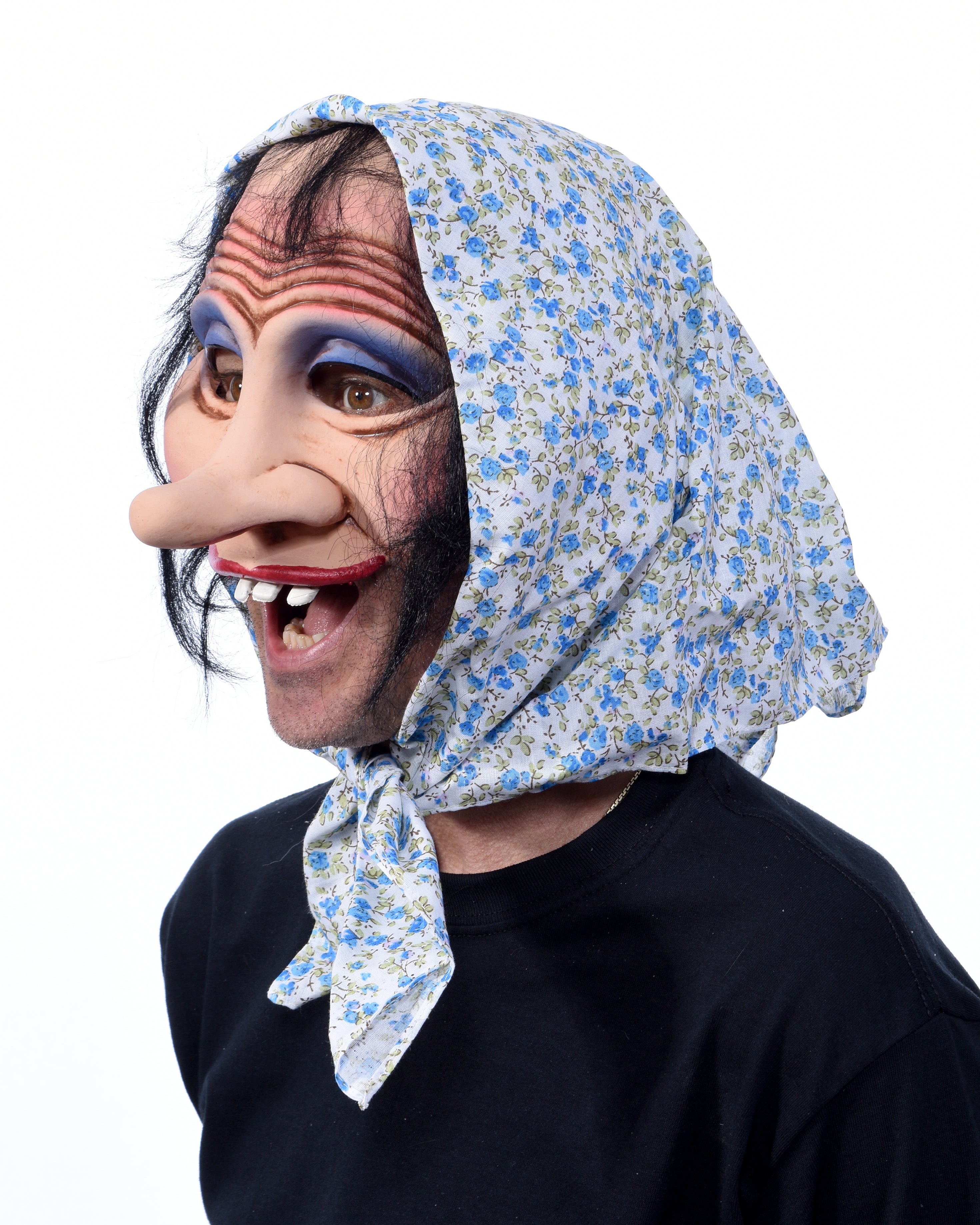 Mrs. Bashfool, Female Lady Latex Face Hals Mask - Zagone Studios, LLC